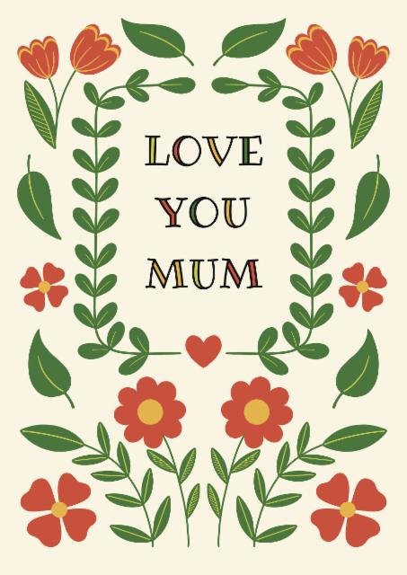 Classic Mother’s Day Card - Flowers - Love You Mum | thortful