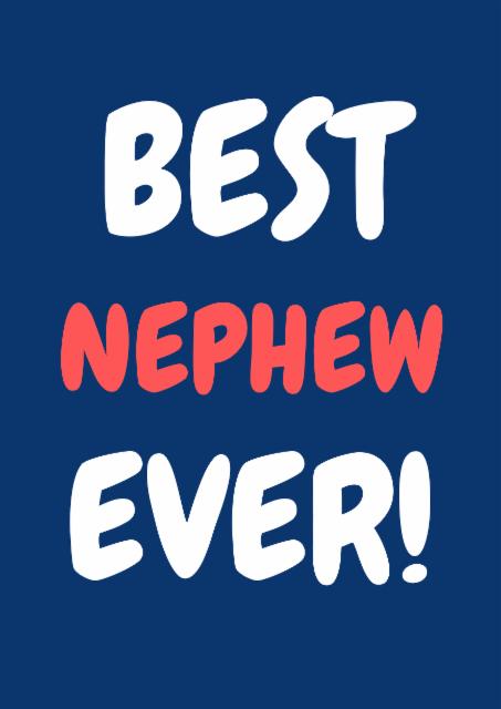 Classic Birthday Card - Best Nephew Ever | thortful