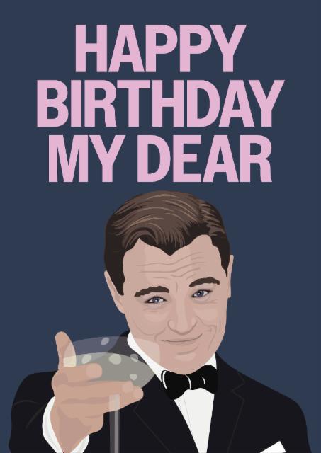 Fun Congratulations Card - Leonardo DiCaprio - Cheers! | thortful