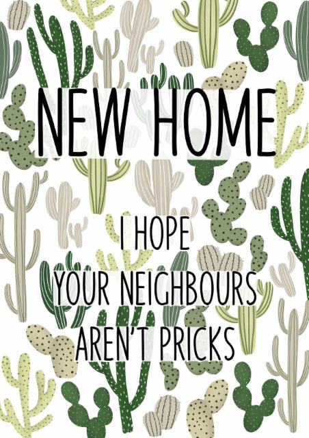 New Home Card - Cactus- Moving house- Neighbours | thortful