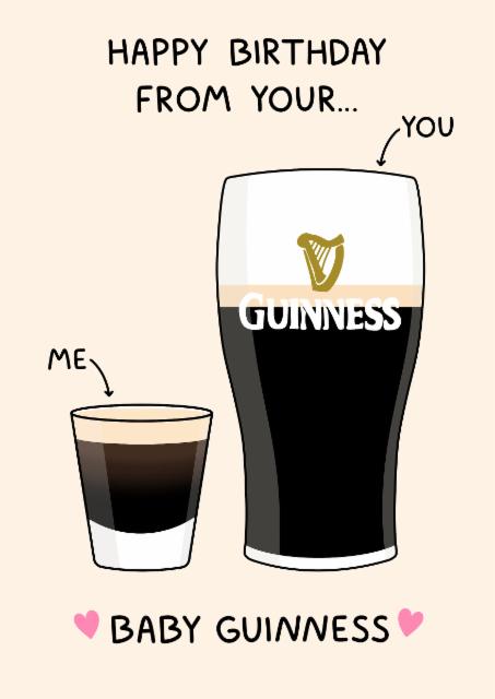 Cute Birthday Card - Guinness - Baby Guinness | thortful