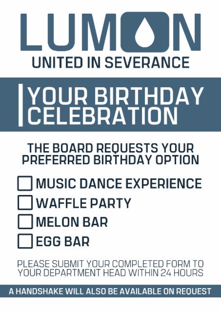 Funny Birthday Card - Severance - Celebration Check List | thortful