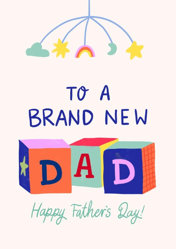Cute Father's Day Card - Brand New Dad | thortful