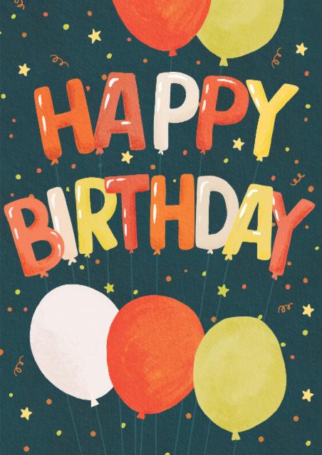 Classic Birthday Card - For Him - Balloons | thortful