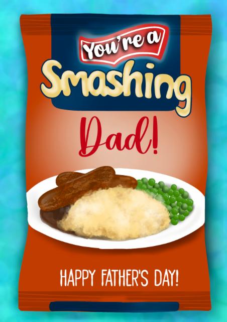 Punny Father’s Day Card - Food Pun - Smashing Dad | thortful
