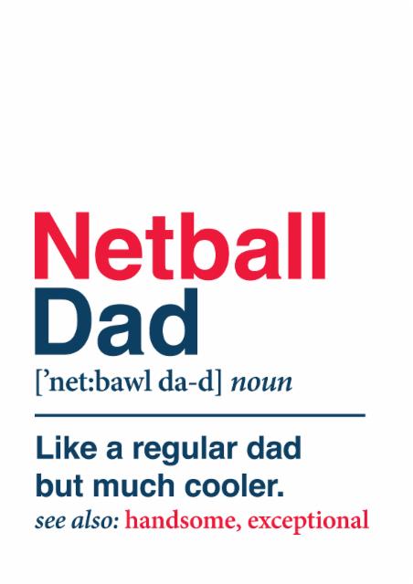 Funny Father's Day Card - Netball Dad Definition | thortful