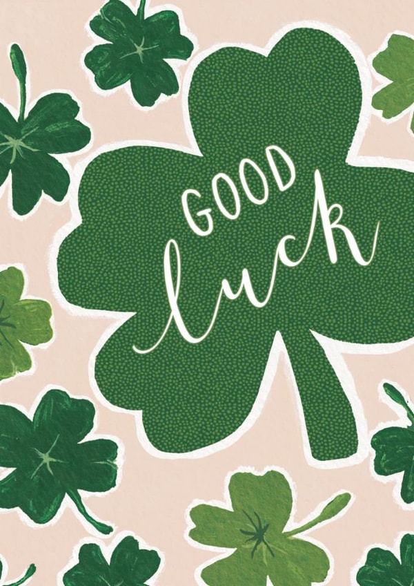 Classic Good Luck Card - Lucky Clover | thortful