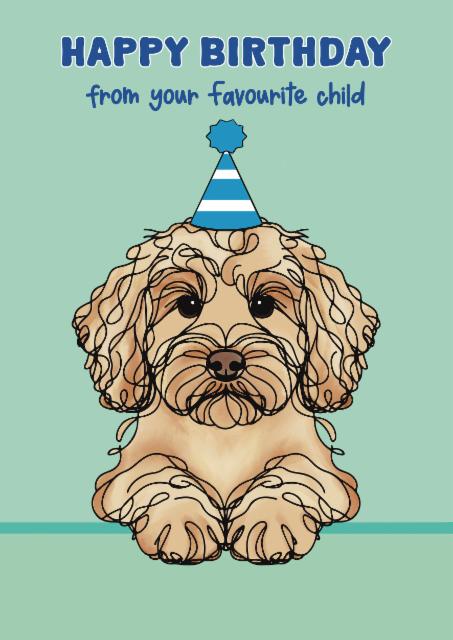 Cute Birthday Card - Cockapoo | thortful