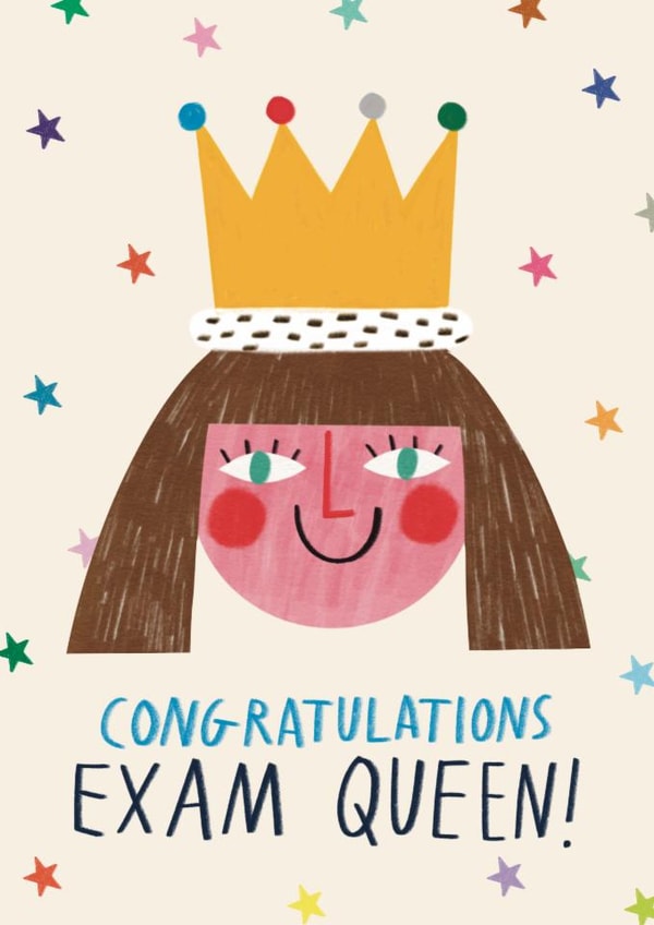 Cute Exams Card - Exam Queen | thortful