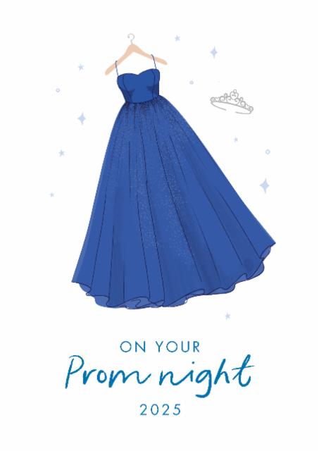 Keepsake Prom Card For Her - Prom Dress - 2025 - On Your Prom Night ...