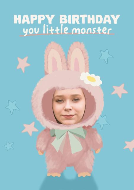 Cute Birthday Card - Labubu - Little Monster | thortful