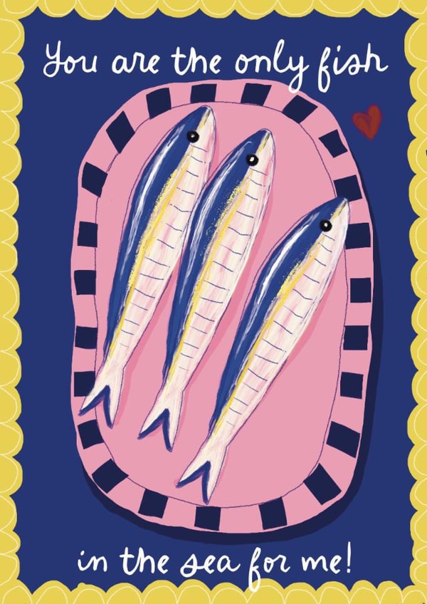 Arty Anniversary Card - Only Fish In The Sea | thortful
