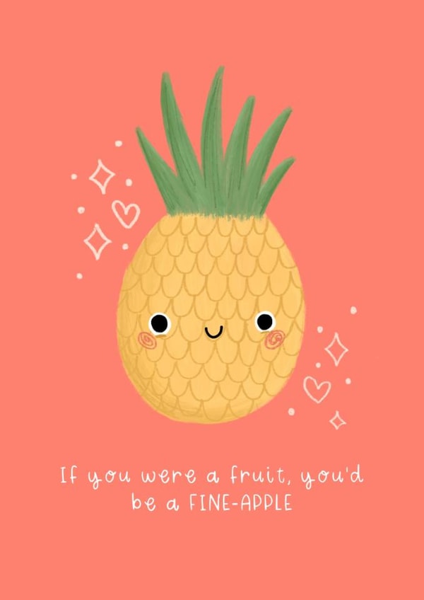 Cute Anniversary/Valentine's Day Card - Pineapple | thortful