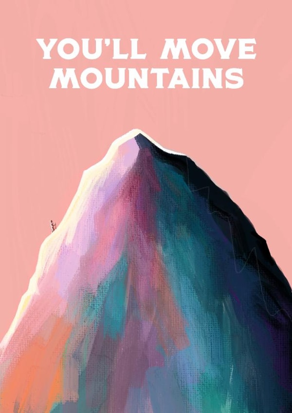 Classic Congratulations/Graduation Card - You'll Move Mountains ...