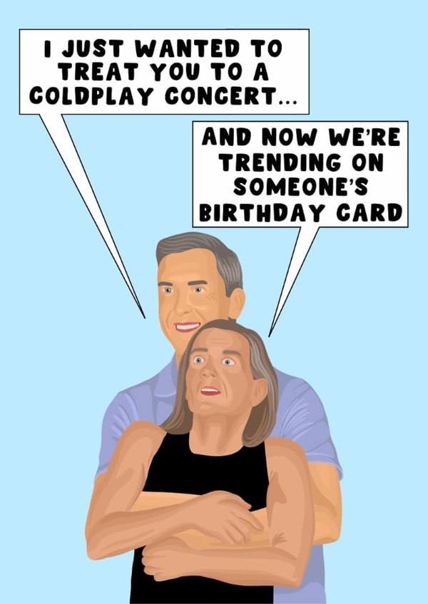 Funny Birthday Card - Coldplay Concert | thortful
