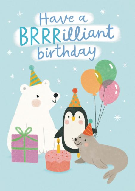 Cute Birthday Card - Arctic Animals - Pun | thortful