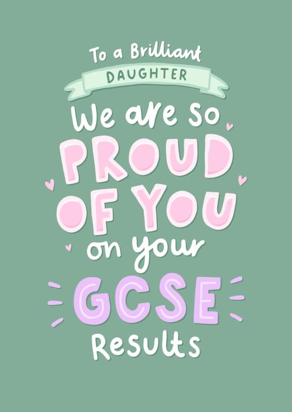 Classic Exams Card - To A Brilliant Daughter - GCSE Results | thortful