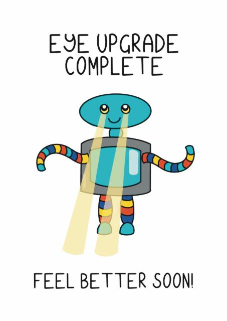 Cute Get Well Card - Eye Surgery | thortful