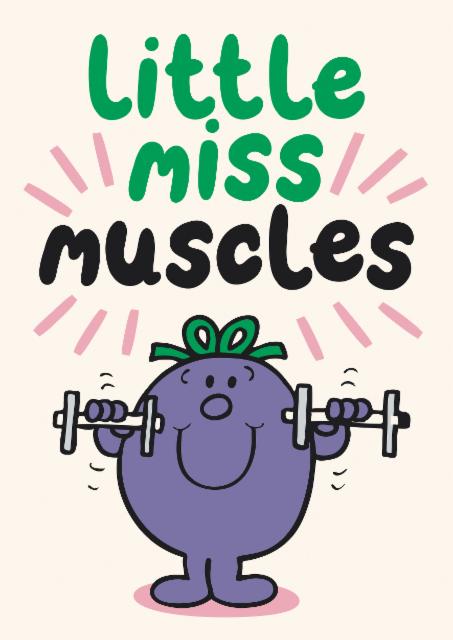 Cute Birthday Card - Little Miss Muscles - Mr. Men | thortful