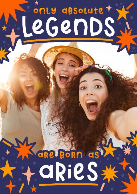 Funny Birthday Card - Aries - Legend | thortful