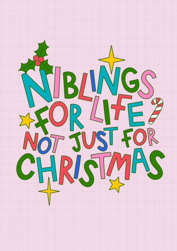 Fun Christmas Card - For Niblings - Niblings For Life | thortful