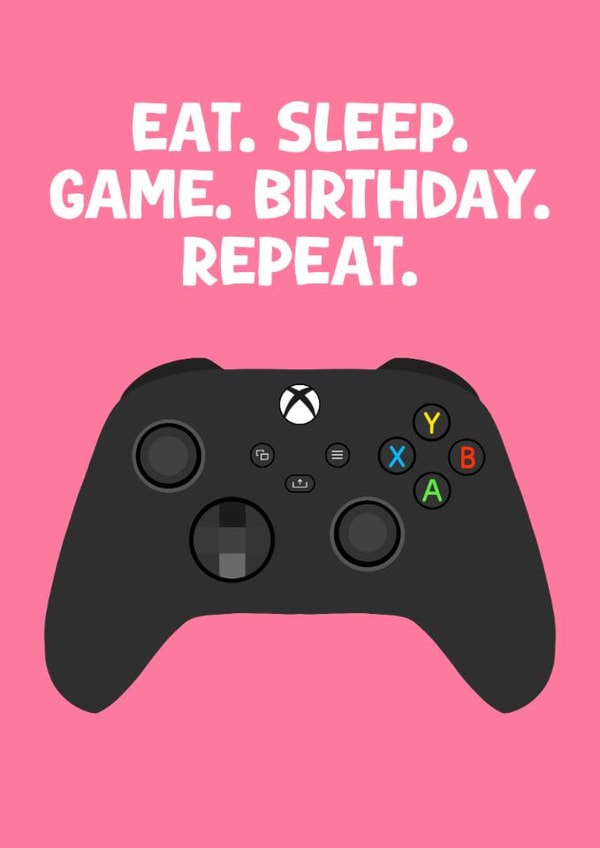Fun Birthday Card - Xbox Controller - For Her | thortful