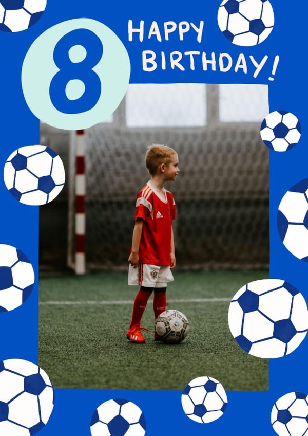 Classic Birthday Card - 8th - Football | thortful