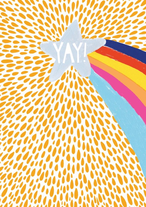 Classic Congratulations Card - Yay - Shooting Star | thortful