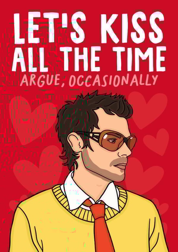 Funny Valentine's Day Card - Harry Styles - Kiss All The Time, Argue ...