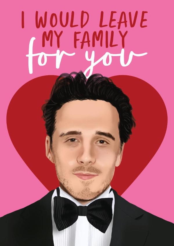 Funny Valentine's Day Card - Trending Brooklyn Beckham - Victoria ...