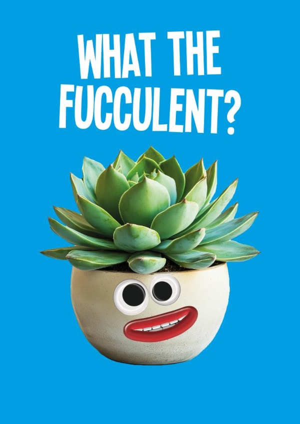 Funny Birthday Card - Succulent | thortful