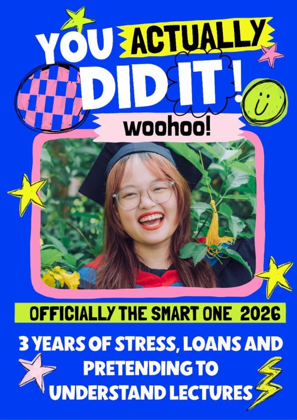 Classic Graduation Card - You Did It - Officially Smart - 2026 | thortful